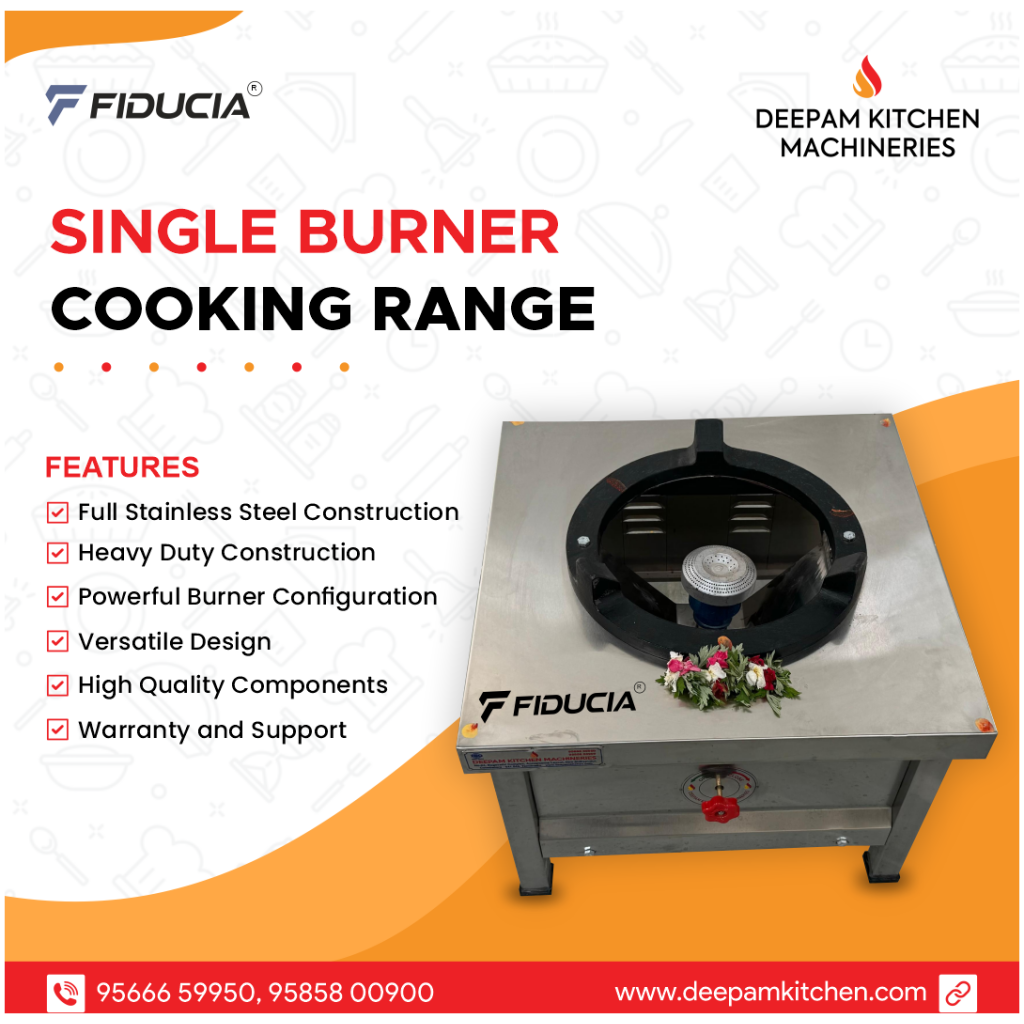 Fiducia Cook Master - Commercial Single Burner Gas Stove | Deepam ...